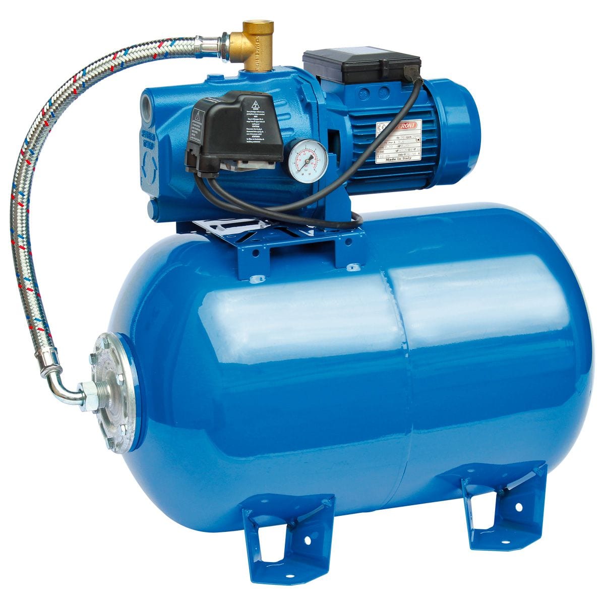 SURPRESSEUR HW100/60 SUR RESERVOIR 60L - pompes-arrosage.com